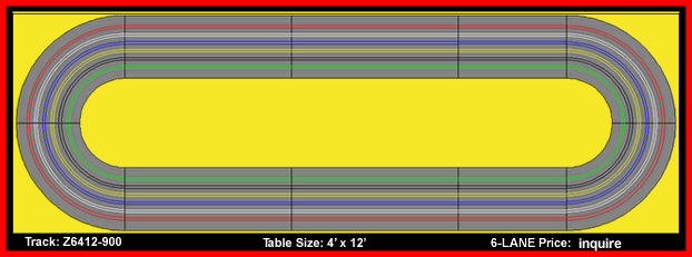 MaxTrax Scale Racing 6 Lane Various Tracks