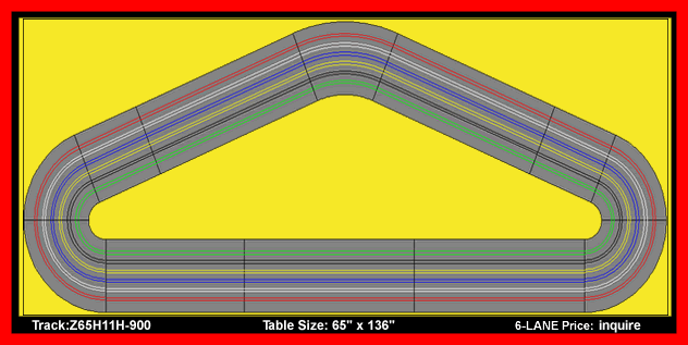 MaxTrax Scale Racing 6 Lane Various Tracks