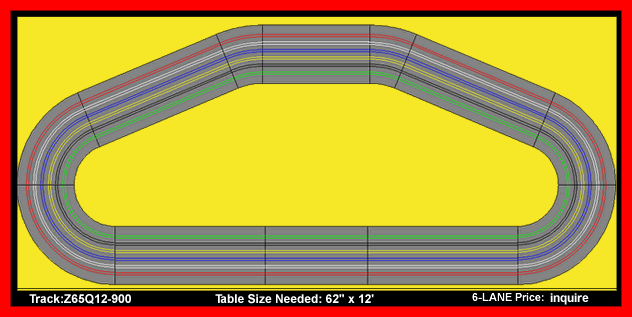 MaxTrax Scale Racing 6 Lane Various Tracks
